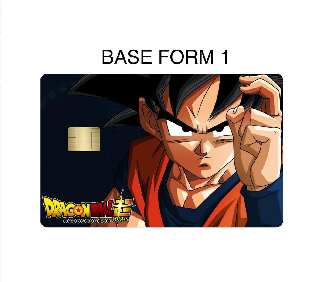 2 Premium Print Goku Base Form Debit/credit Card Skin Small Chip Please ...