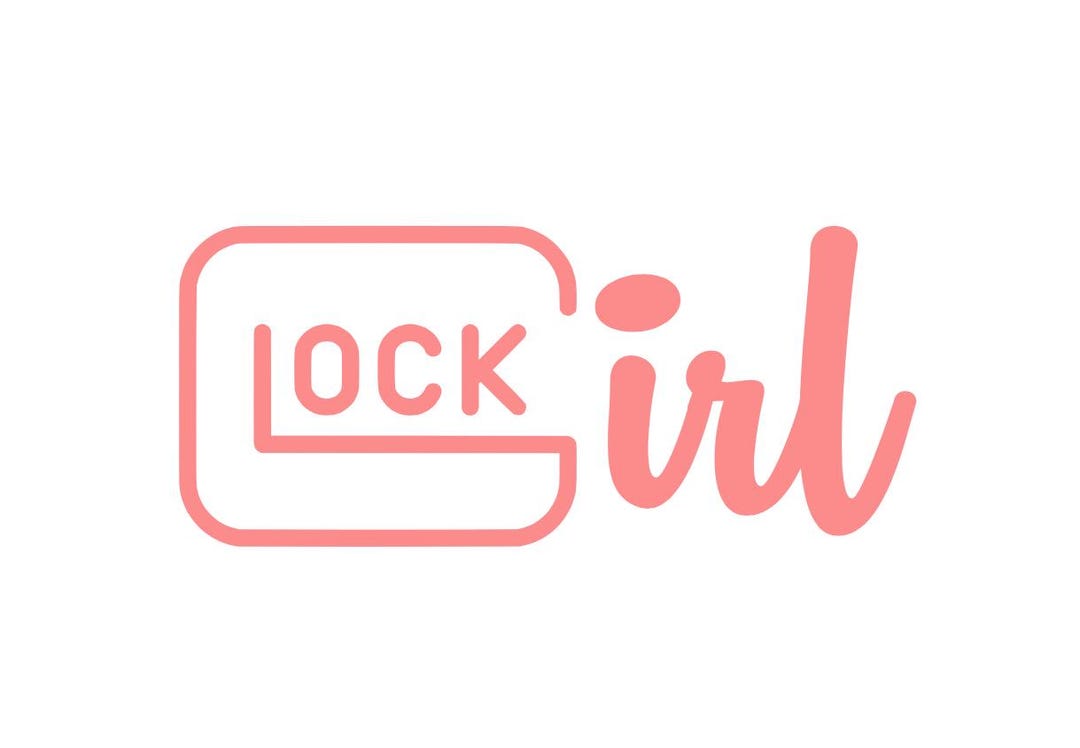 2 Iron-on Glock Girl Heat Transfer Vinyl Logo. please Read Description ...