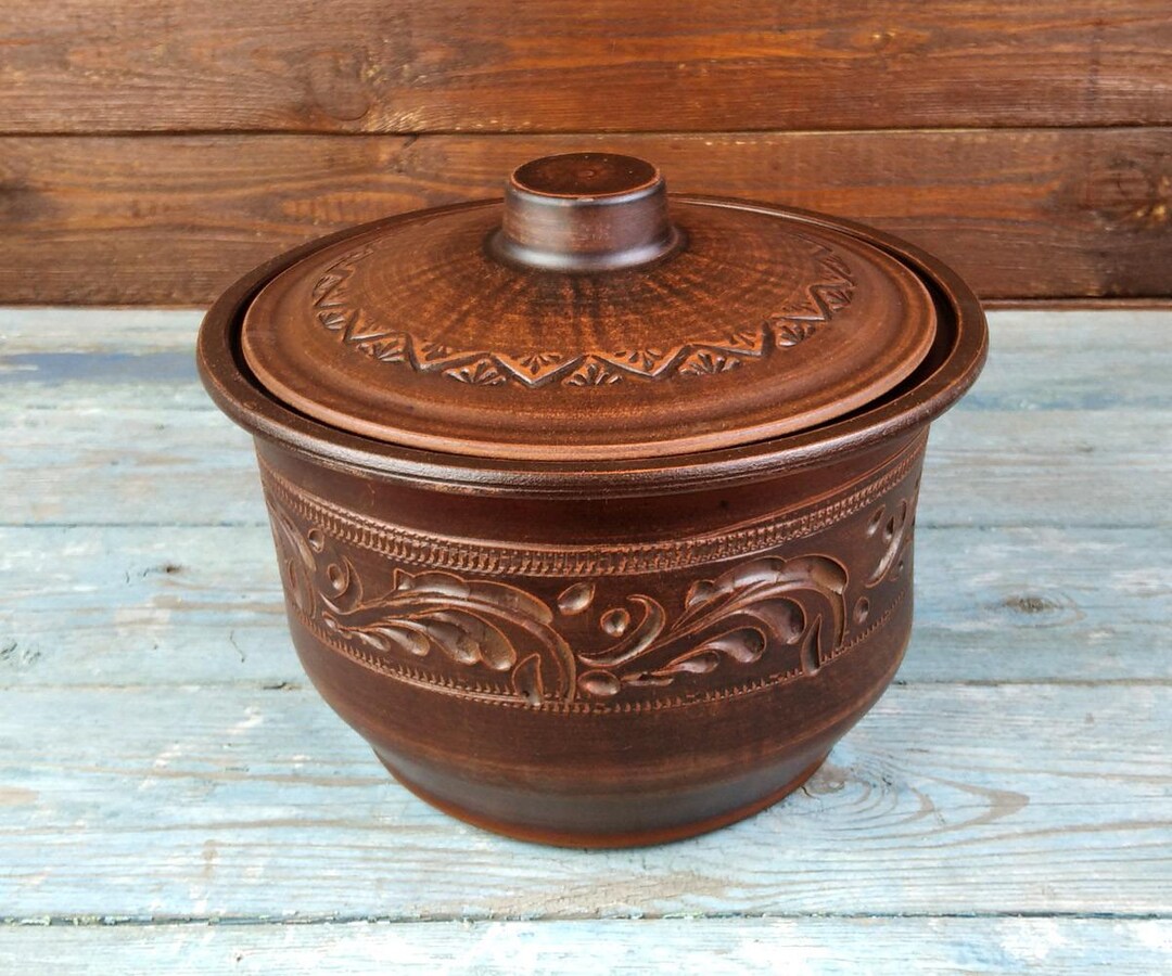 Clay Pot, Clay Cooking Pot, Baking Dish Saucepan, Handmade Ceramic Pot ...