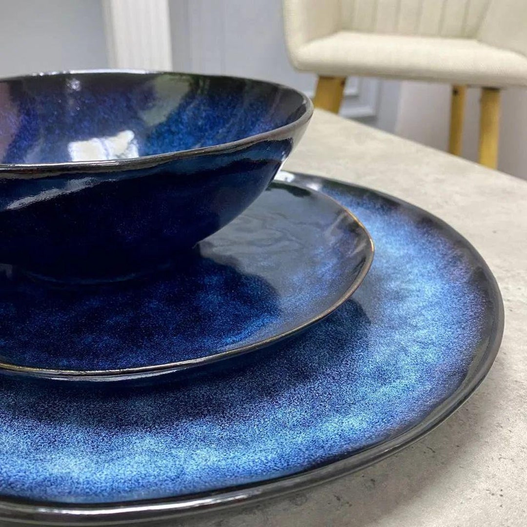 Plate and Bowl Set, Dinnerware Set, Ceramic Dinnerware Set, Ceramic ...