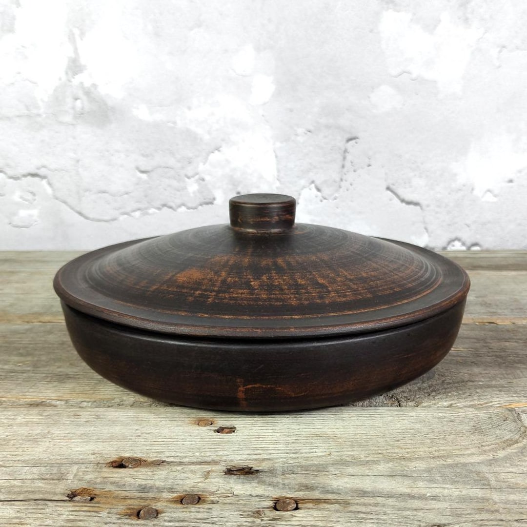 Big Ceramic Pot,, Baking Dish, Clay Frying Pan, Dinnerware Sets, Clay ...