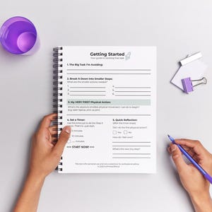 Beat Procrastination Worksheet | Task Initiation Tool for ADHD ...