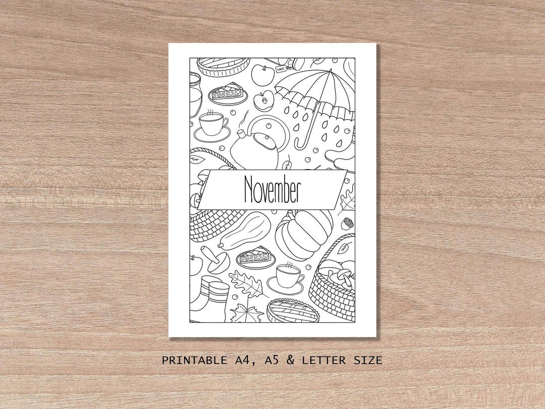 November Title Page Autumn Title Page Journal Title Page November Cover ...