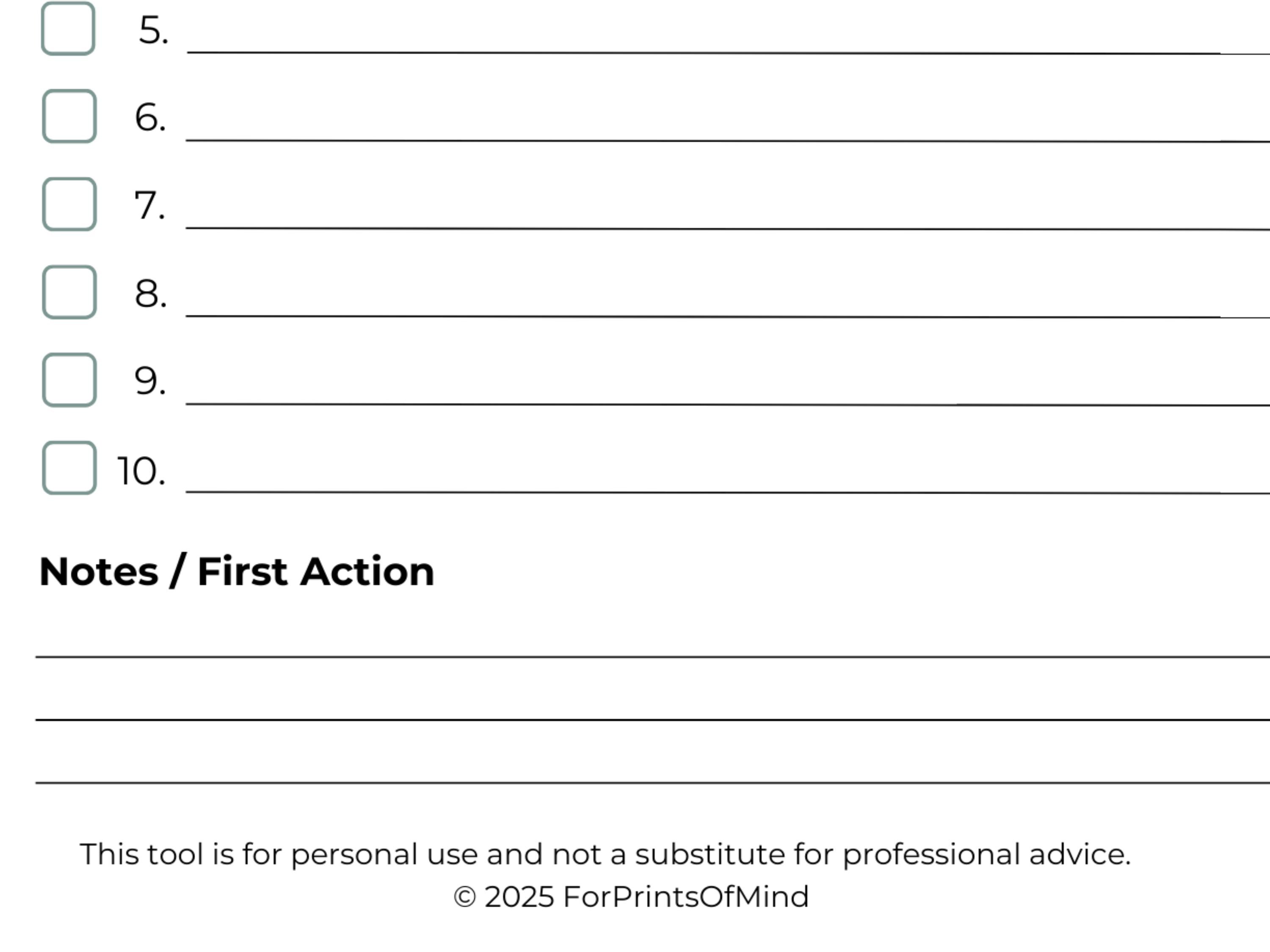 Task Breakdown Sheet | Project Planning Tool for ADHD & Executive ...