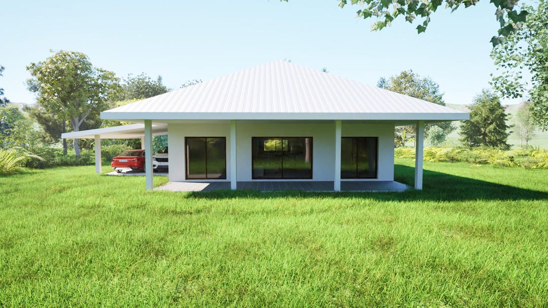 Plan Maison Moderne De 150m2 Avec Chambre Parentale - Etsy