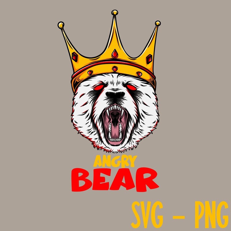 Angry Bear Svg - Etsy