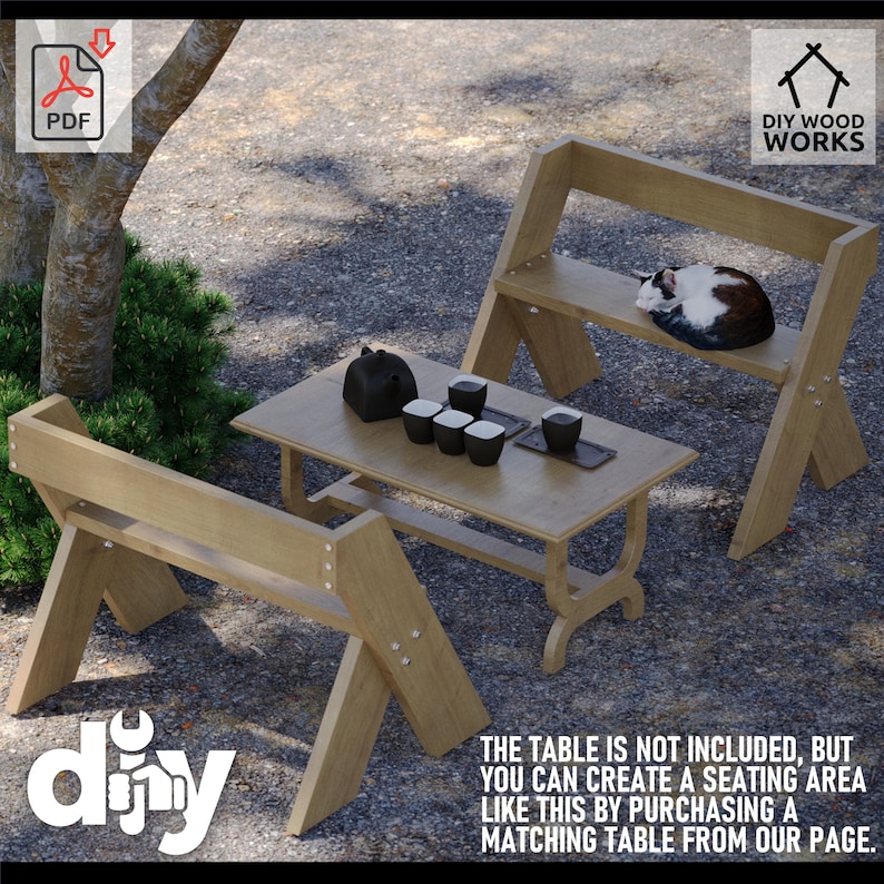 A-frame Garden Bench Plan: DIY Woodworking Project (digital Download ...