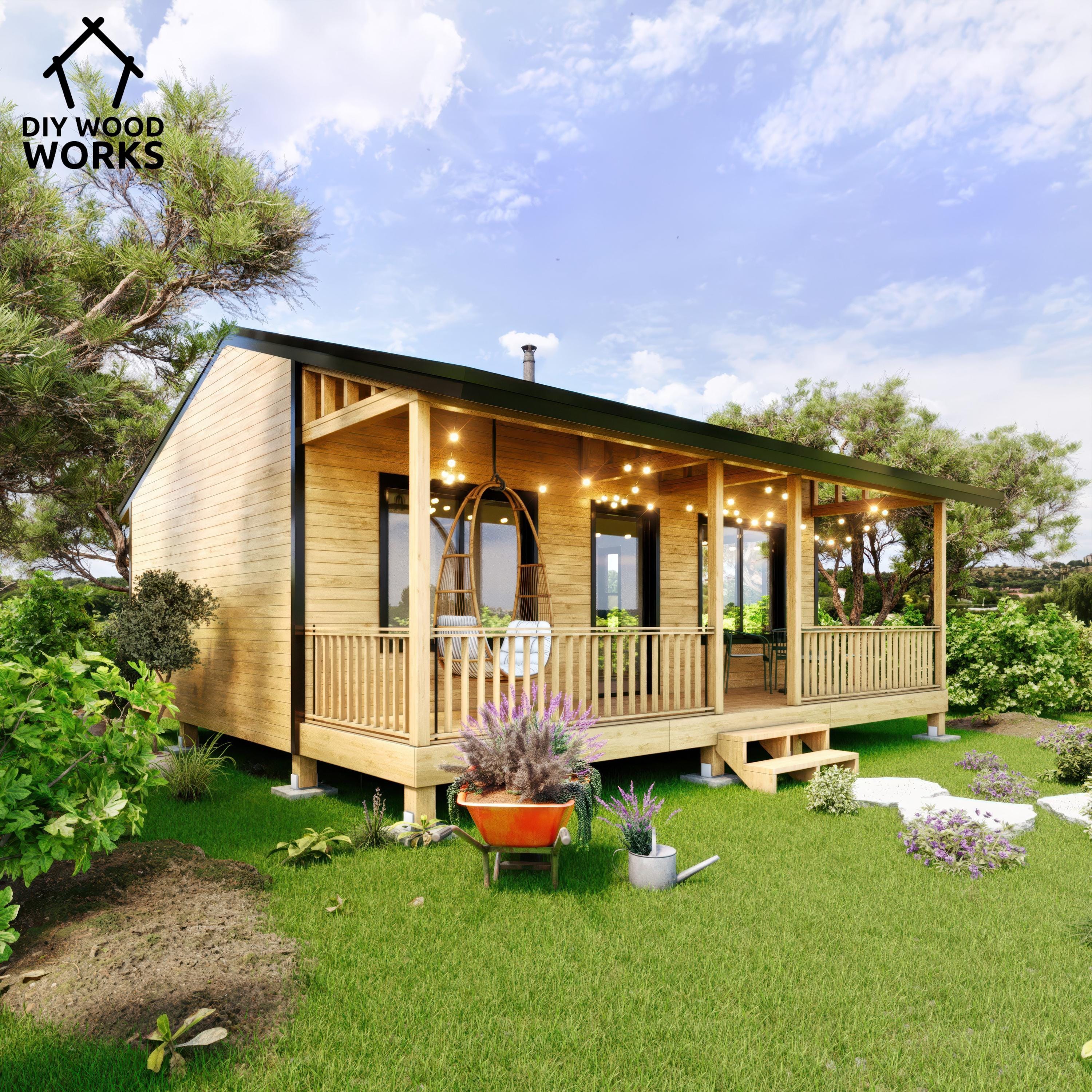 DIY Remote Cabin Build | Affordable Small Vacation Cabin | Budget ...