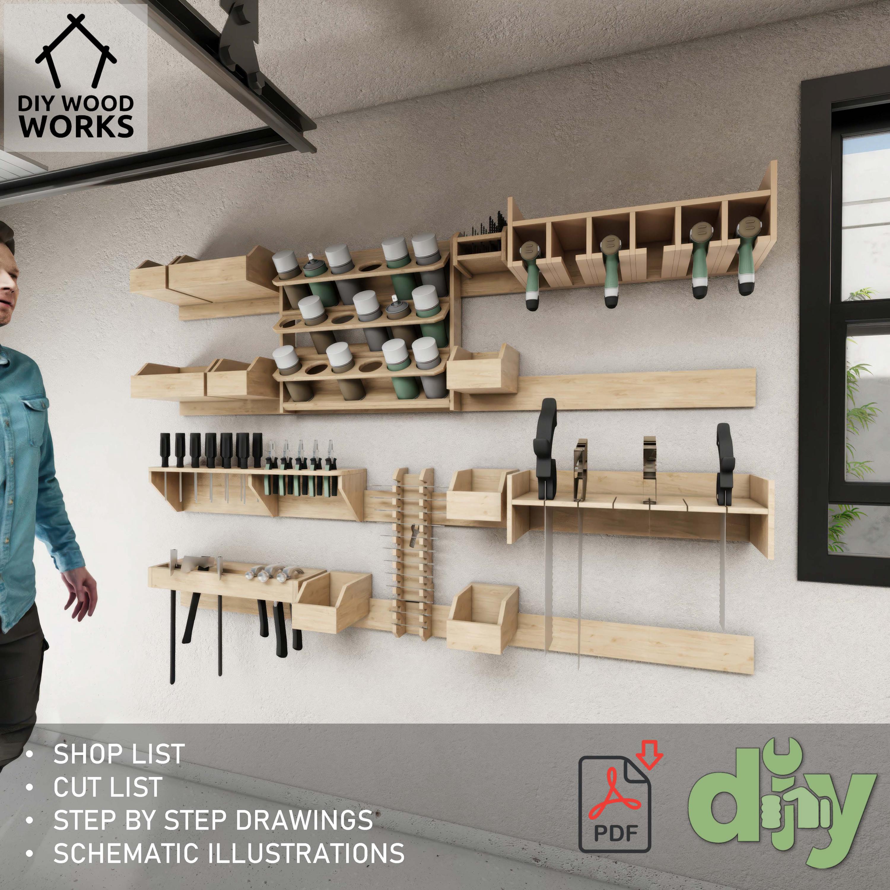 DIY Modular Garage Storage Solution: French Cleat System Build Plans ...