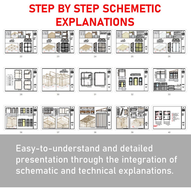 Rustic Tiny House Plan: 165 Sq Ft Cabin, DIY Blueprint (digital ...