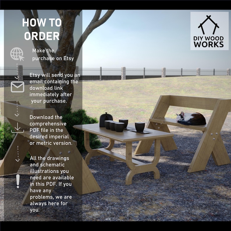 A-frame Garden Bench Plan: DIY Woodworking Project (digital Download ...