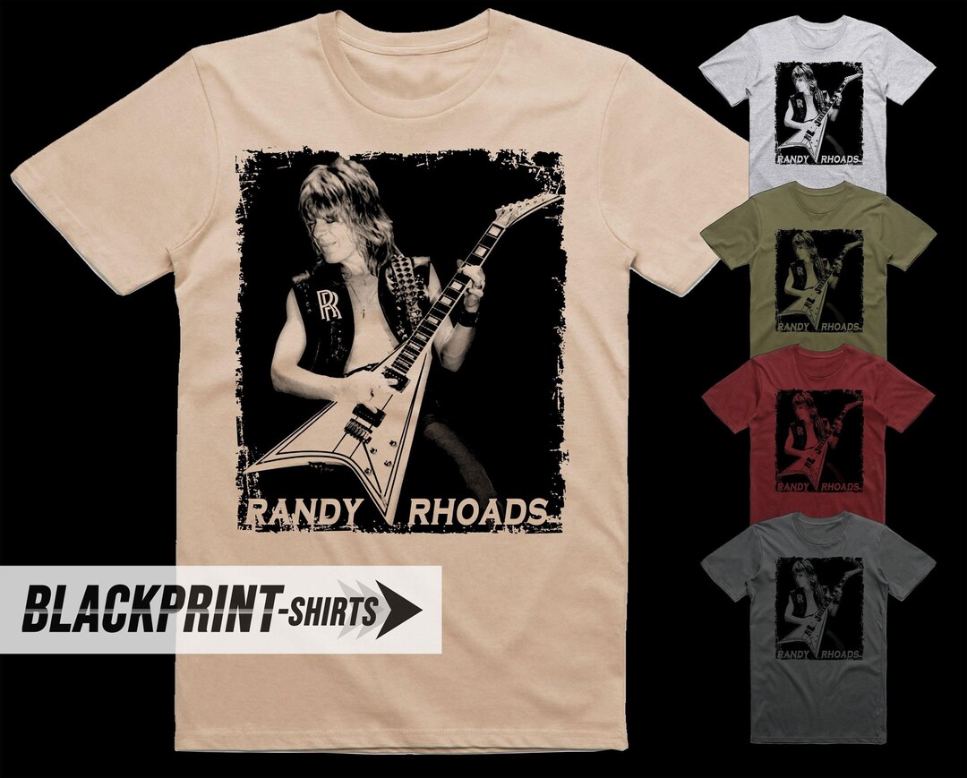 Randy Rhoads V4 T Shirt Cotton Men's All Sizes S-5XL 18 Colors Poster ...