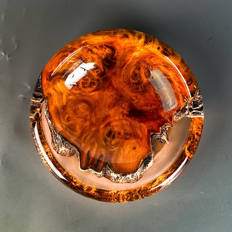 Handmade Wood Resin Bowl, Decorative Jewelry Bowl - Etsy