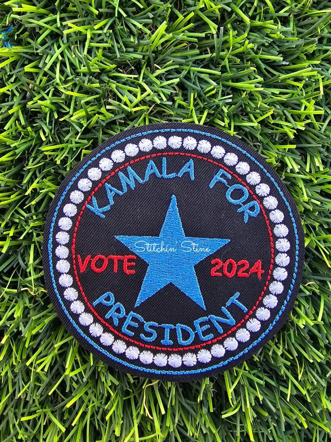 47 Pearls Kamala Harris Vote 2024 Democrat Hat Patch-presidential ...
