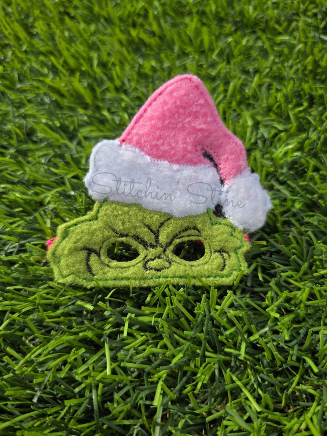ELF Grinchy Mask Only- NEW Colorway Option Pink- Mean One Mask - Etsy