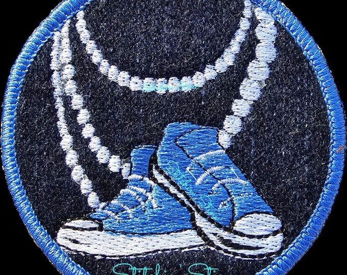 Blue Chucks and Pearls Patch- Inauguration Patch- Vice President Patch ...