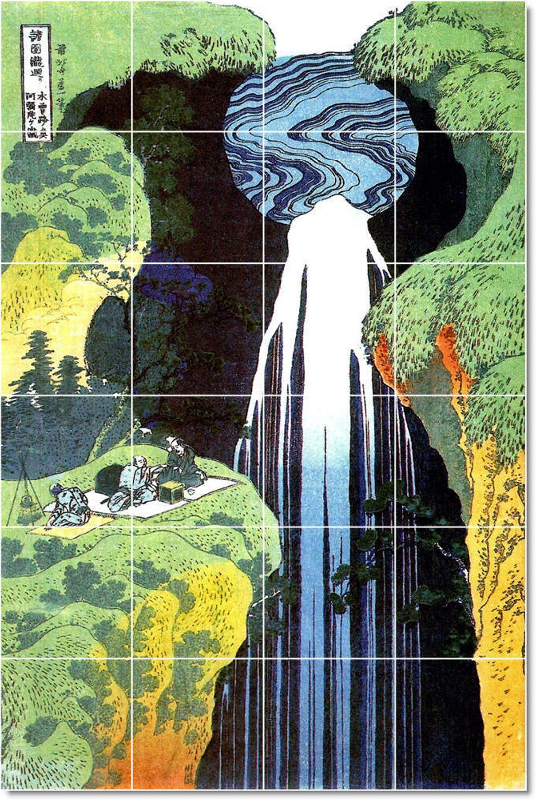 S-M-L-XL Custom Ceramic Japanese Ukiyo-e Painting Tile Mural. Pic0004 ...