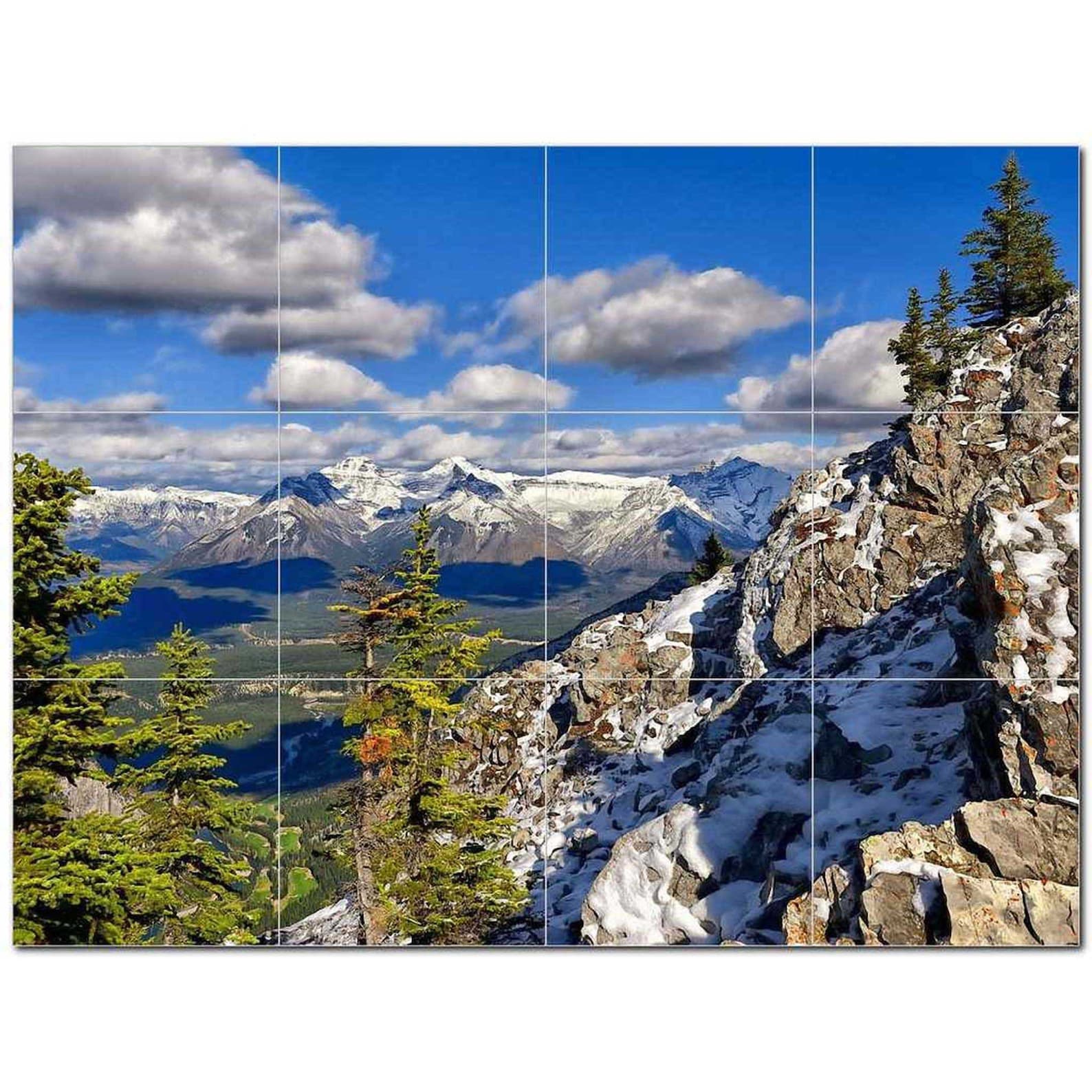 Top 10 Mountain Photo Ceramic Tile Mural Kitchen Backsplash | Etsy