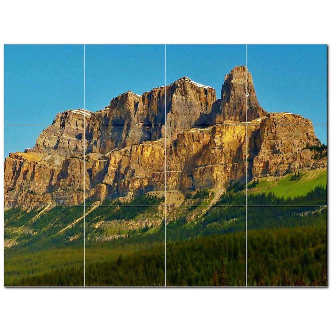 Mountain Photo Ceramic Tile Mural: Kitchen Backsplash, Shower - Etsy