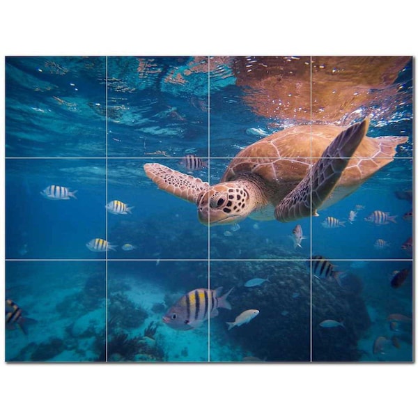 Turtle Shower Tile - Etsy