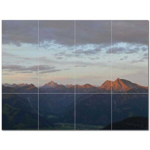 Top 10 Mountain Photo Ceramic Tile Mural Kitchen Backsplash Bathroom ...