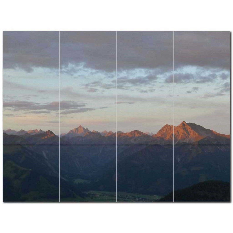 Top 10 Mountain Photo Ceramic Tile Mural Kitchen Backsplash - Etsy