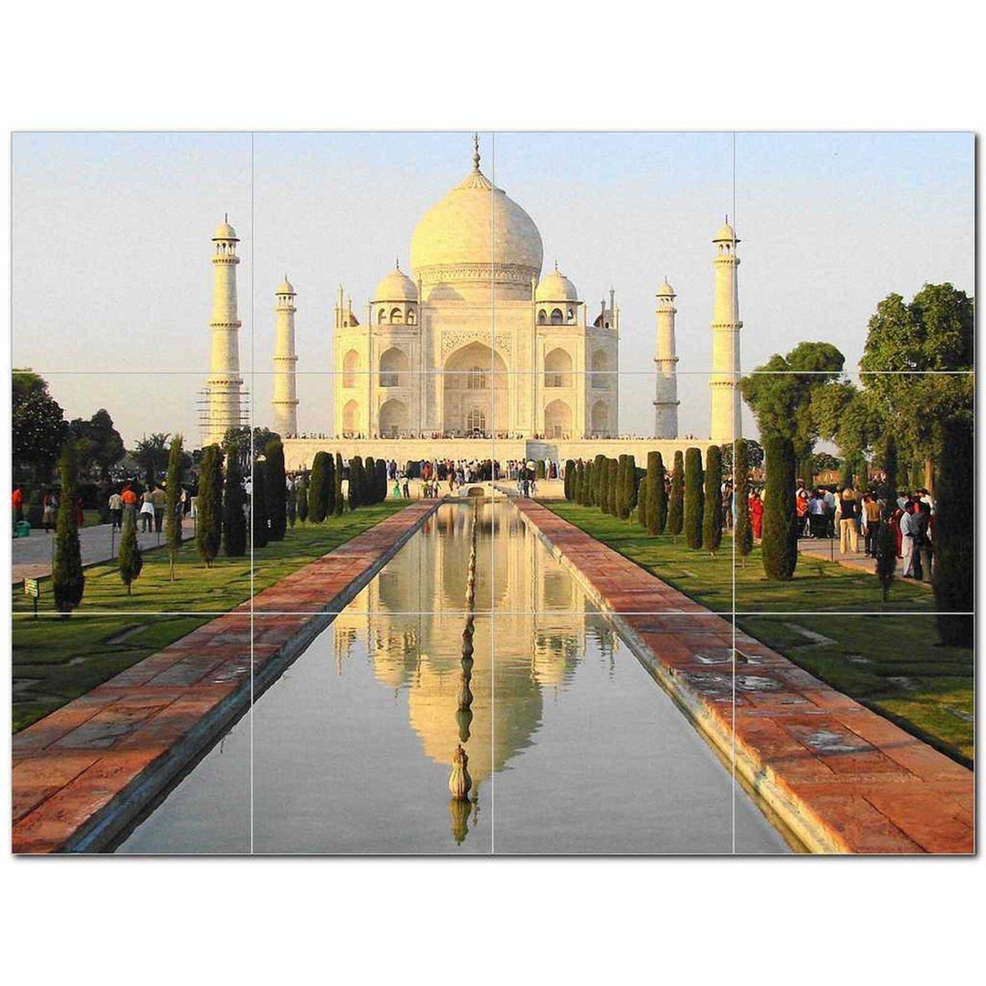 Taj Mahal Photo Ceramic Tile Mural: Kitchen Backsplash, Shower - Etsy