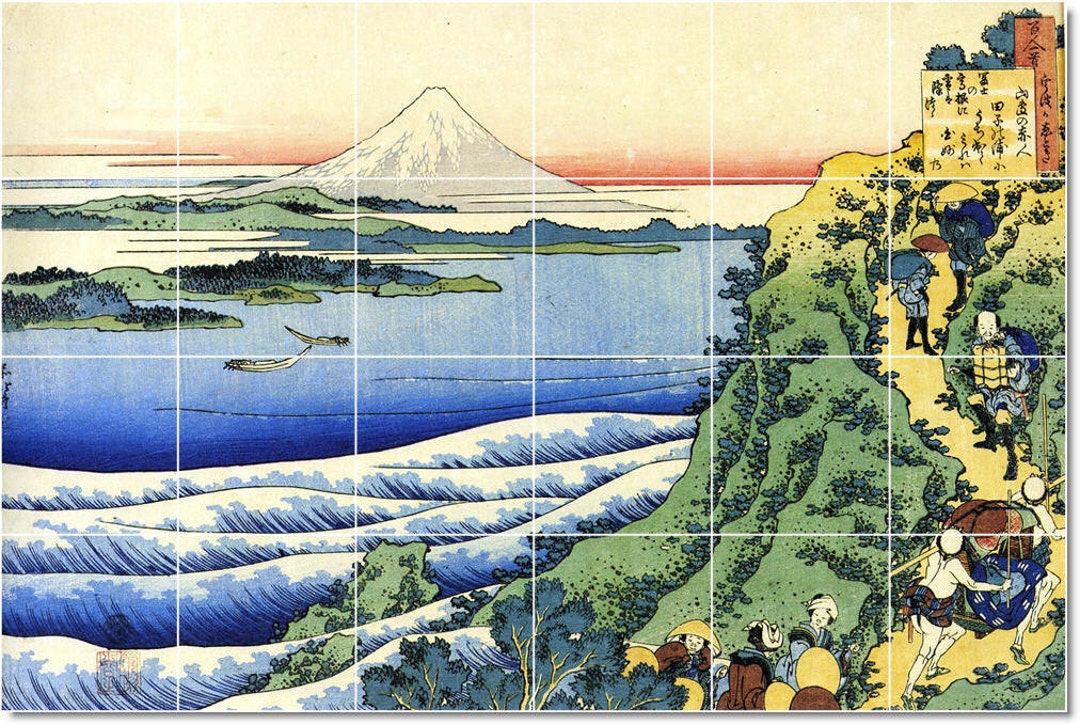 Custom Ukiyo-e Tile Mural: Hokusai Japanese Painting - Etsy