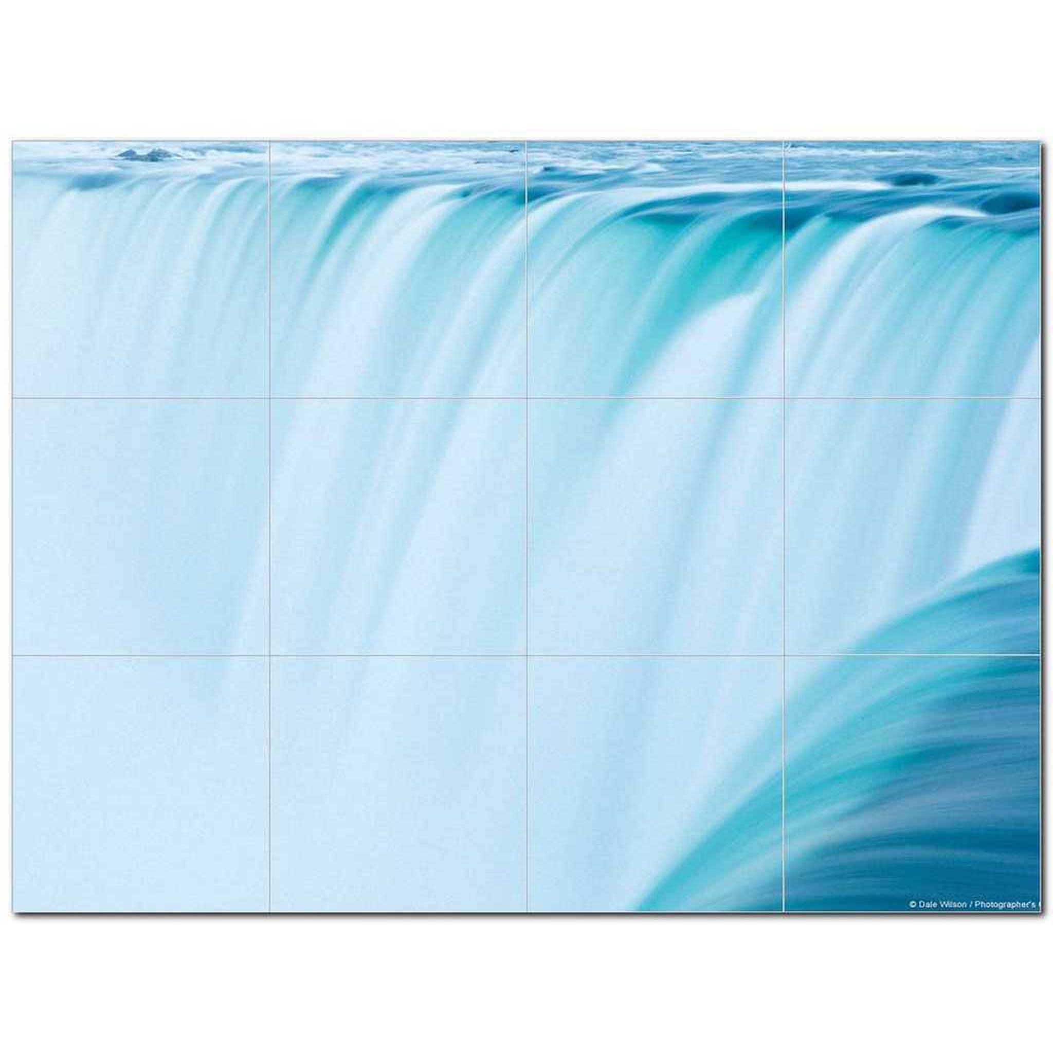 Top 10 Waterfall Photo Ceramic Tile Mural Kitchen Backsplash Bathroom ...