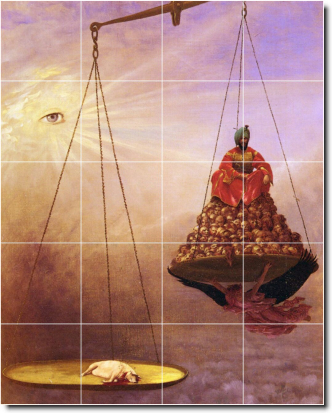 S-M-L-XL Custom Ceramic Mythology Painting Tile Mural. Le Jour Du ...