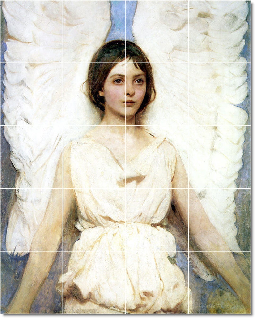Custom Ceramic Tile Mural: Angel by Abbott Handerson Thayer - Etsy