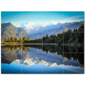Top 10 Mountain Photo Ceramic Tile Mural Kitchen Backsplash Bathroom ...