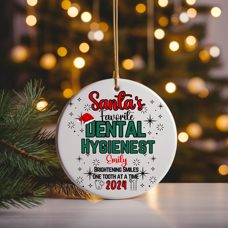 Dental Hygienist Ornament - Personalized Christmas Ornament for Dental ...