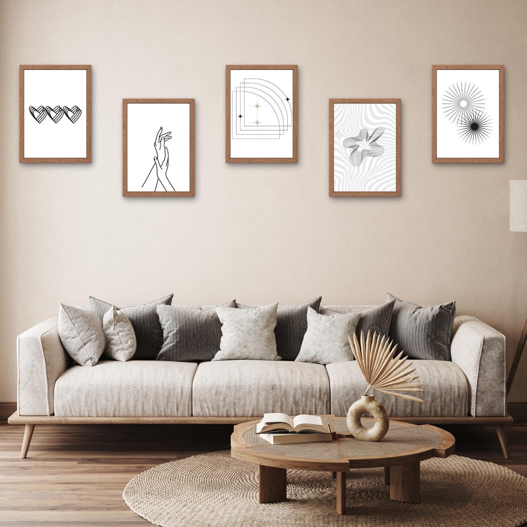 Boho Print Set of 18, Printable Bohemian Poster, Aesthetic Wall Art ...