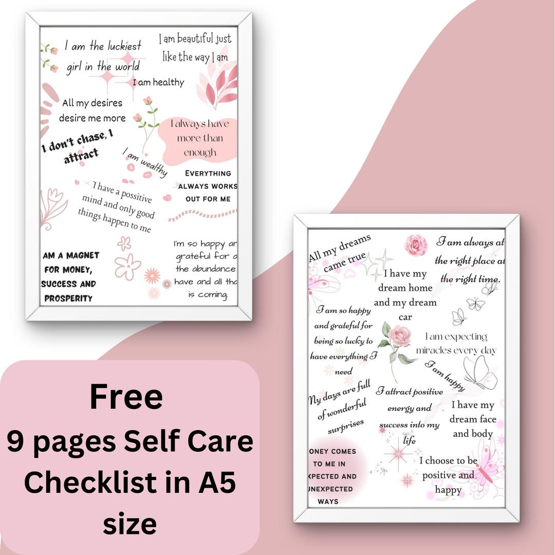 Positive Affirmation Poster, Manifestation Vision Board Quotes ...