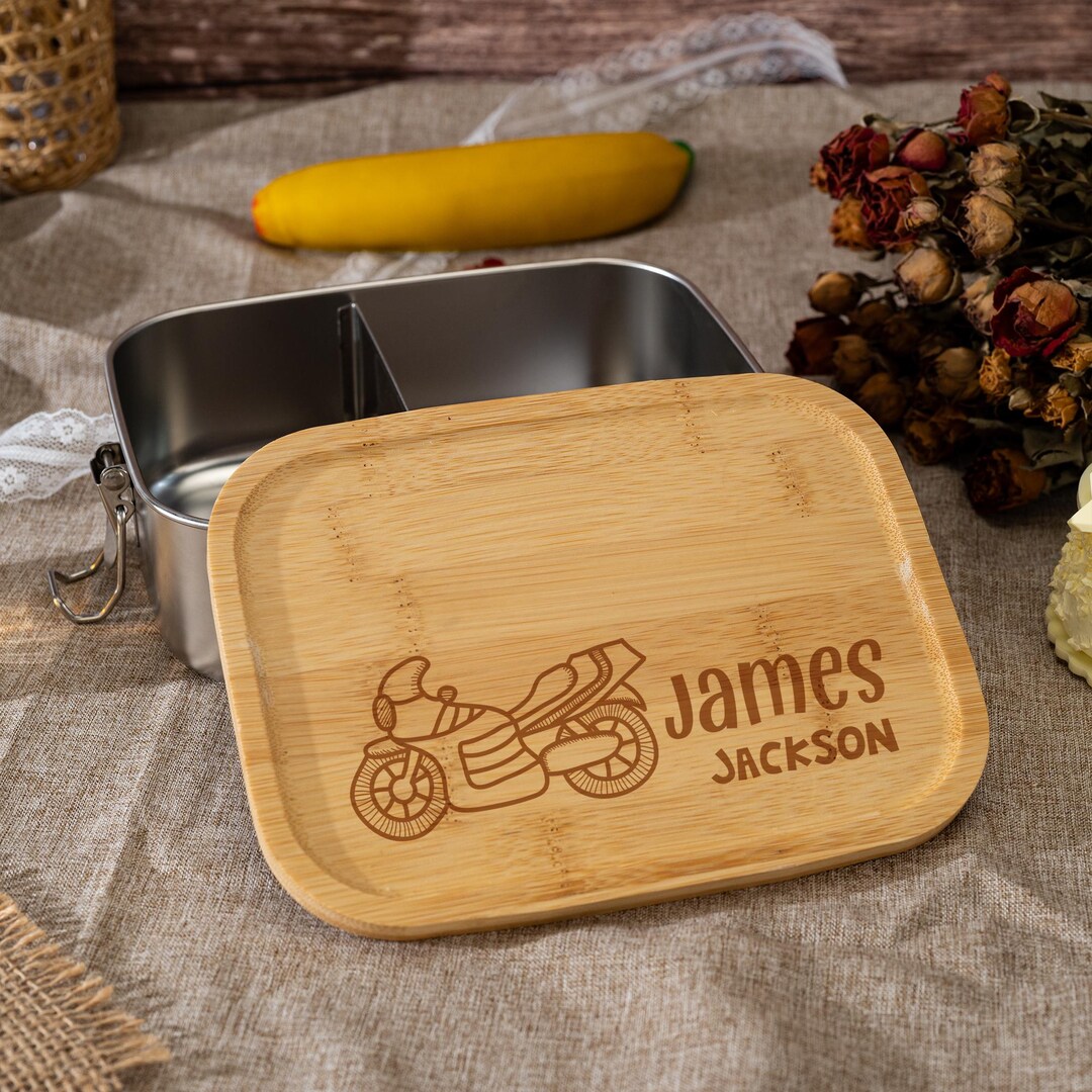 Wooden Lunch Box for Children,custom Preschooler Name Lunch Box,snack ...