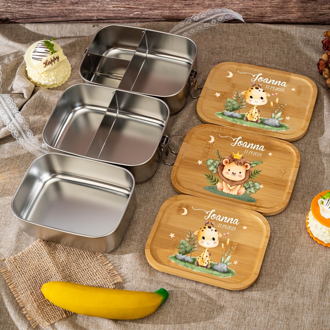 Custom Stainless Steel Lunch Box, Animal Lunch Box for Children Kids ...
