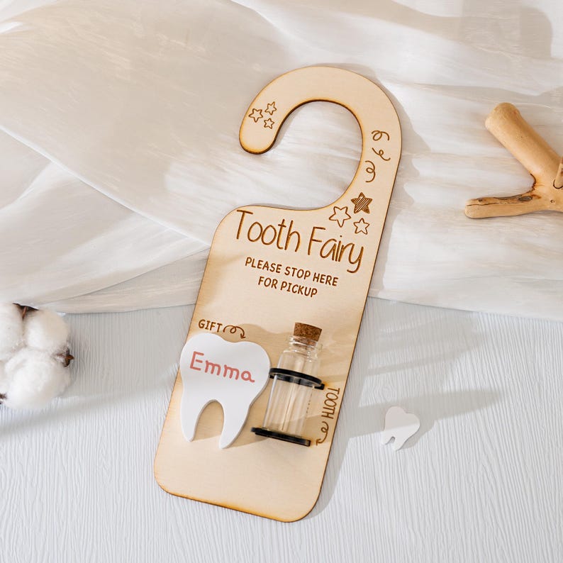 Tooth Fairy Box, Tooth Fairy Door Hanger, Tooth Fairy Pickup Box, Lost ...