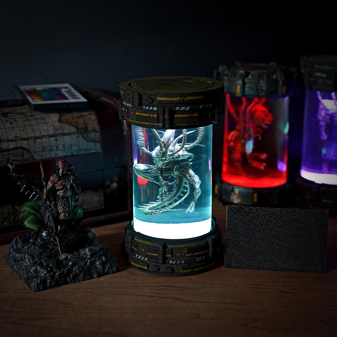 Ali.en Epoxy Resin Lamp, Resin Lamp, Resin Art, Night Light Custom ...