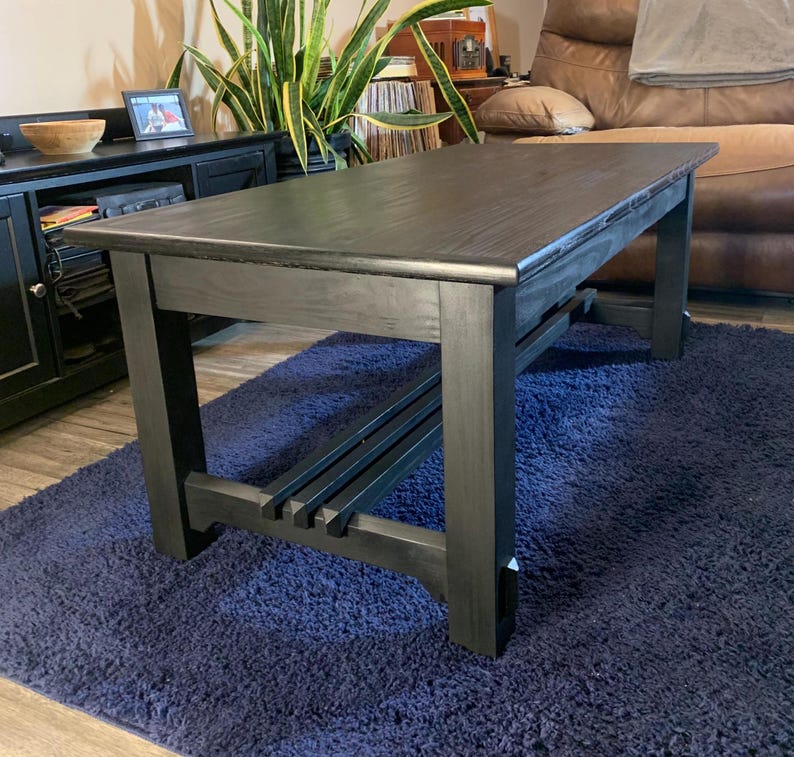 Solid Wood Coffee Table With Secret Drawer for Hidden Storage | Custom ...