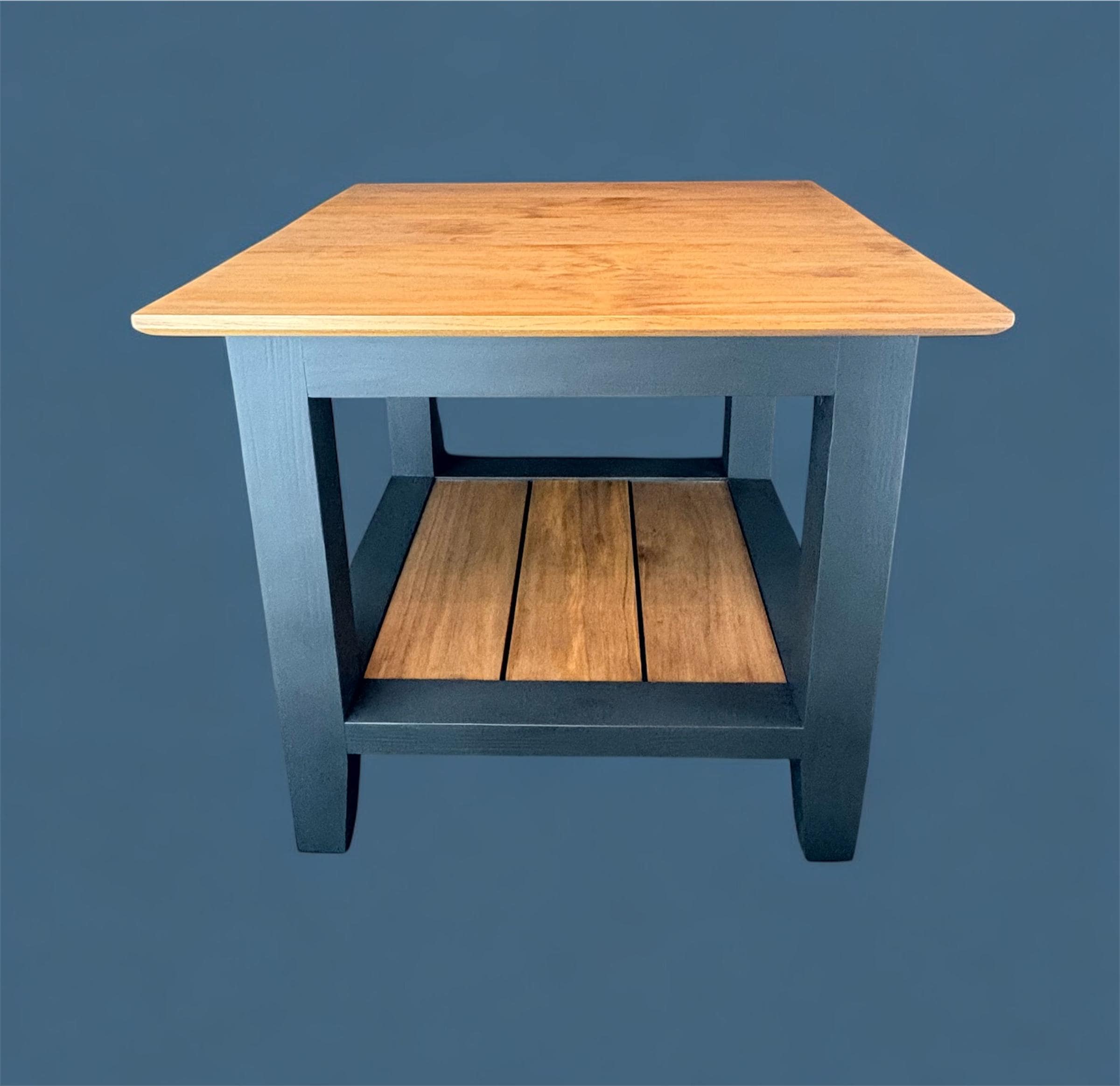 Solid Wood Sofa End Table | Modern Farmhouse Inspired Design | Square ...