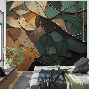 Colorful Three Dimensional Wallpaper, Geometric Wallpaper in Soft ...