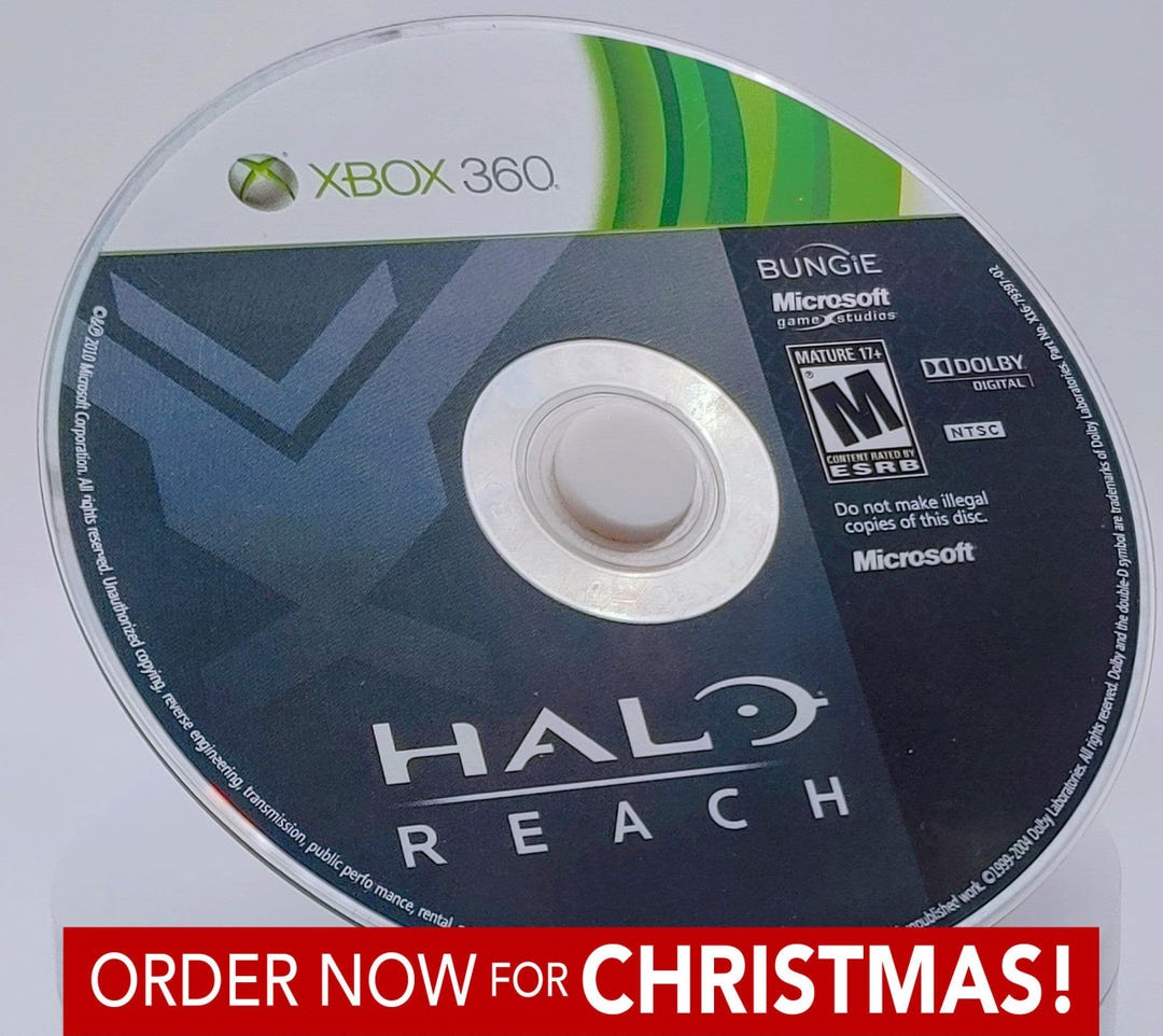 Vintage Halo: Reach Xbox 360 Game Disc 2010 Release, Intense Shooter ...