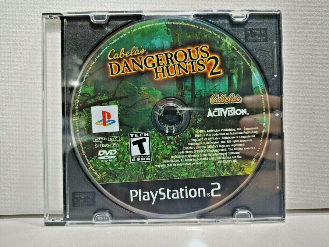 Vintage Cabela's Dangerous Hunts 2 PS2 Game Disc Refurbished Tested E ...