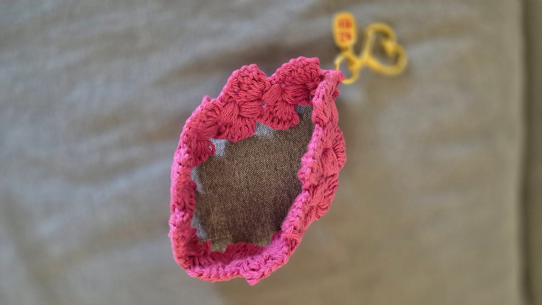 Crocheted Handphone / Wristlet Strap pink - Etsy