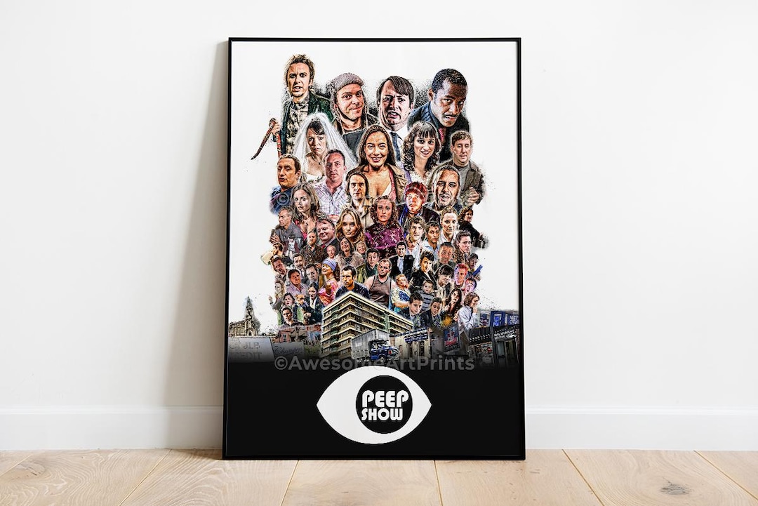 Peep Show Poster Print, the Complete Collection, Digital Illustration ...