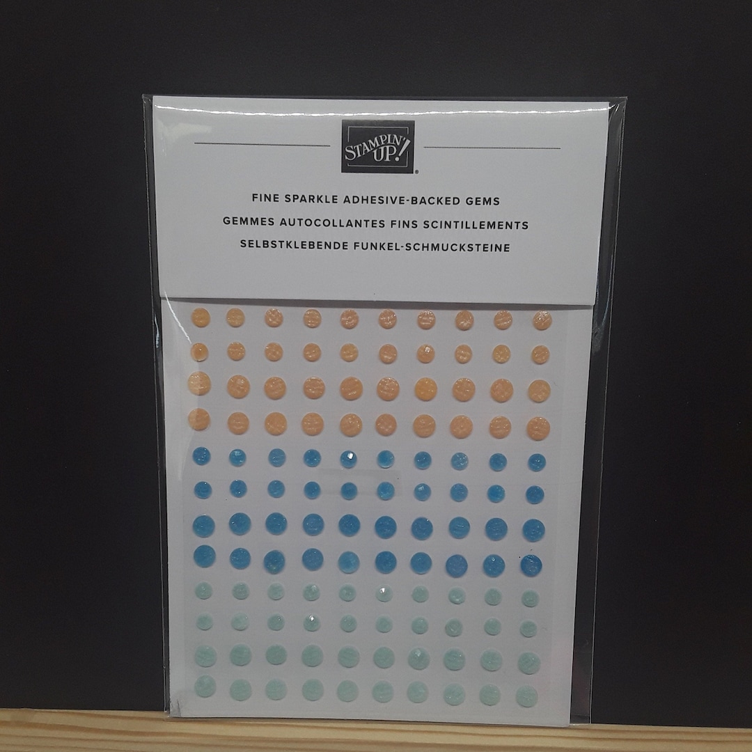 Stampin Up Fine Sparkle Adhesive Backed Gems Retired Embellishments