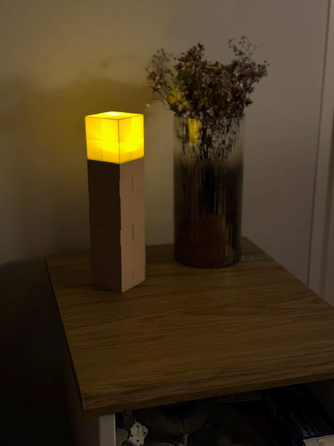 Minecraft Torch Lamp - Etsy