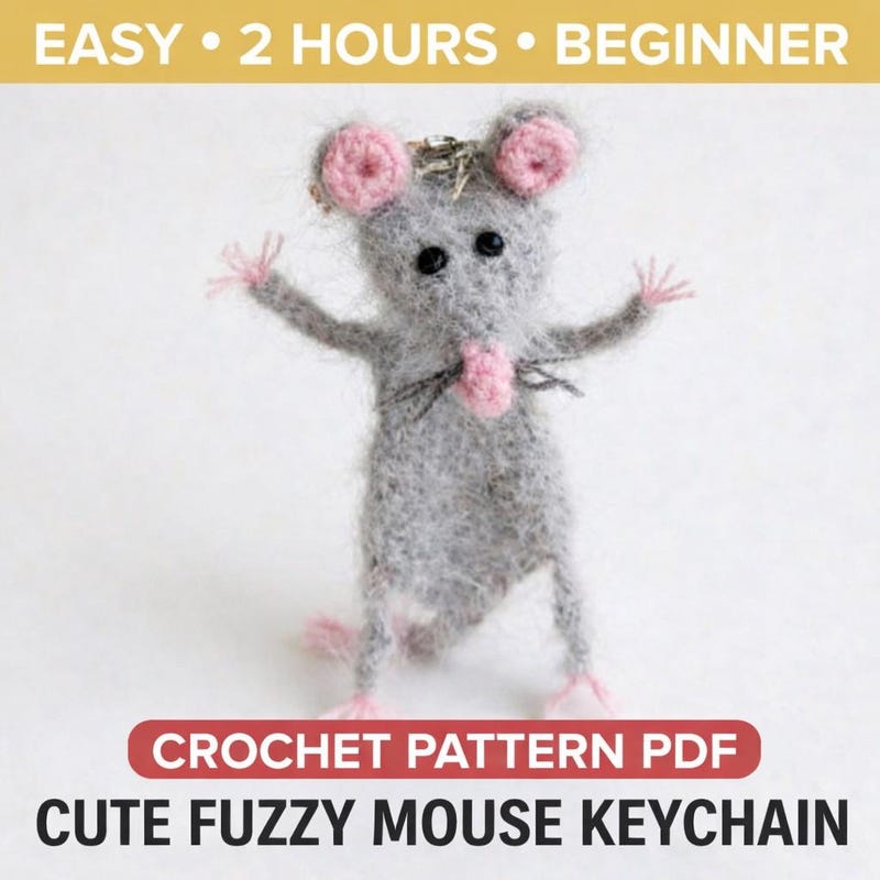 Cute Small Keychain Fuzzy - Etsy