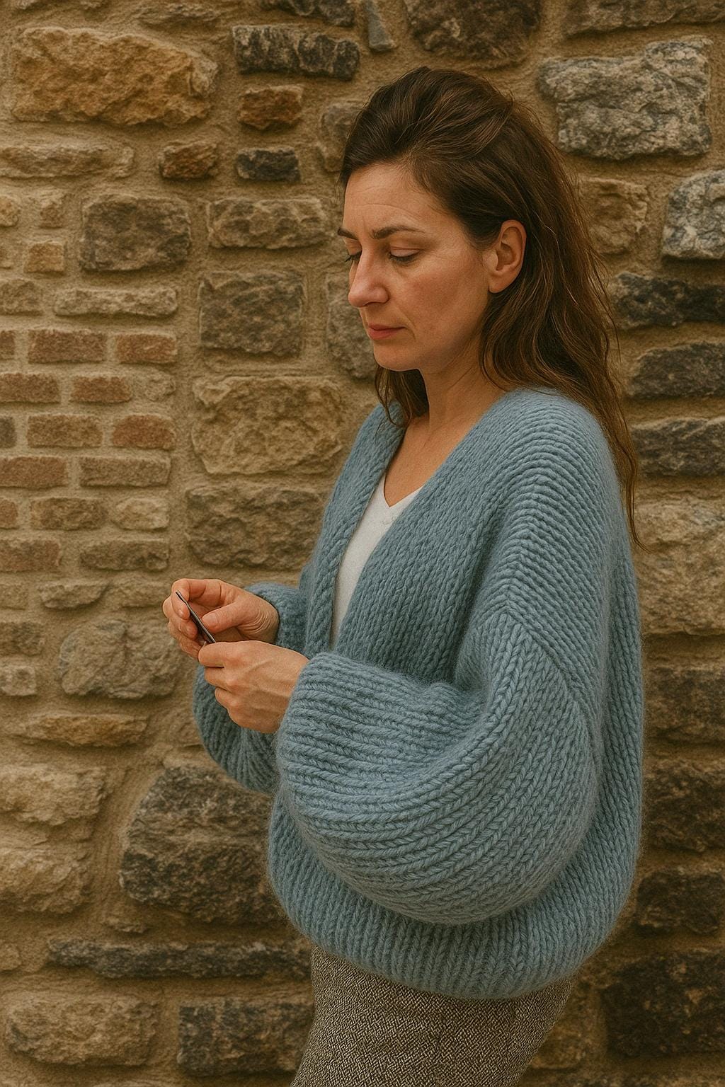 Oversized Cardigan Knitting Pattern – Chunky Knit Sweater PDF for Women ...